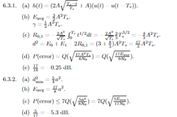 Solved 3.1. Consider a binary digital signaling system with | Chegg.com