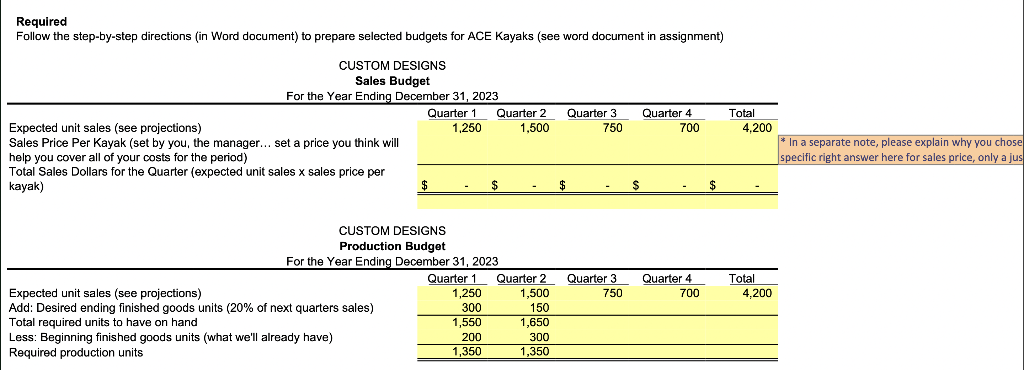 Solved Richard Fiesel is preparing the 2023 budget for ACE | Chegg.com