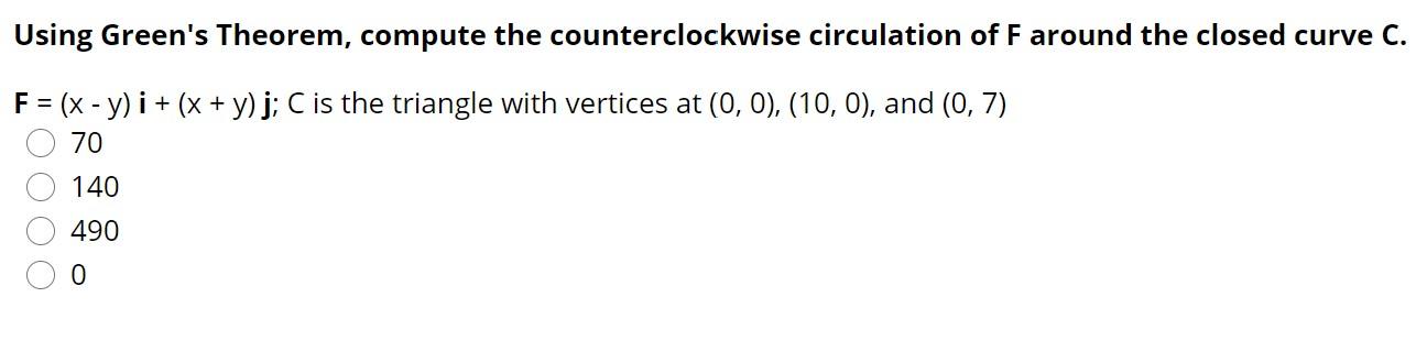 Solved Using Green's Theorem, compute the counterclockwise | Chegg.com