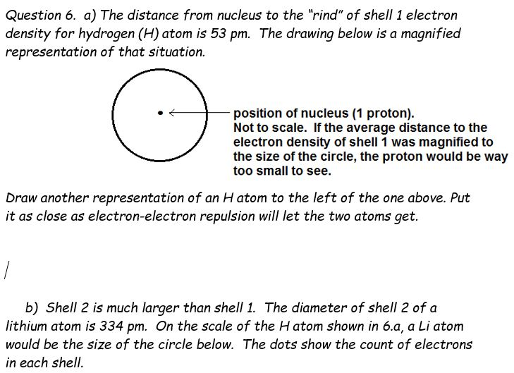 Solved Question 6. a) The distance from nucleus to the | Chegg.com