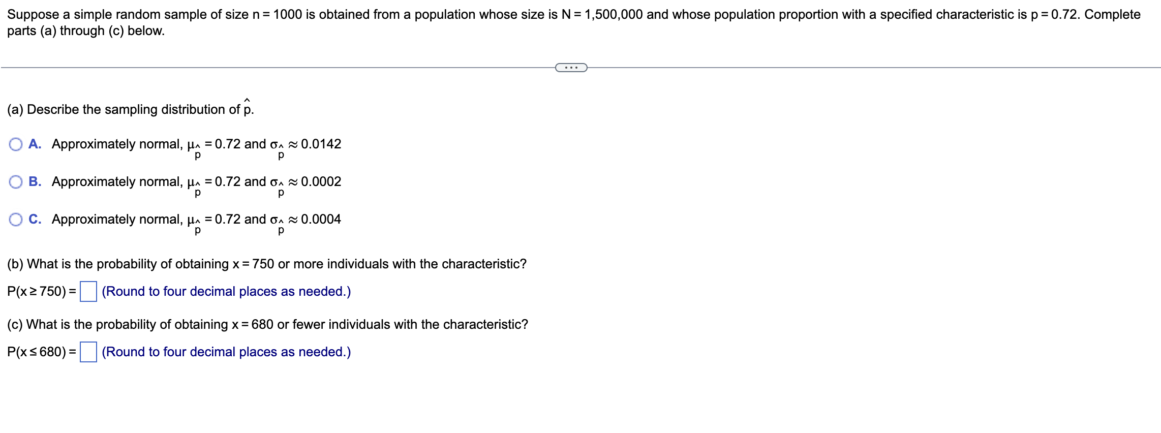 Solved parts (a) through (c) below. (a) Describe the | Chegg.com