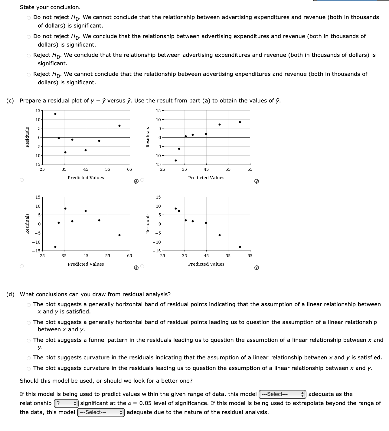 Solved State your conclusion. Do not reject H0. We cannot | Chegg.com