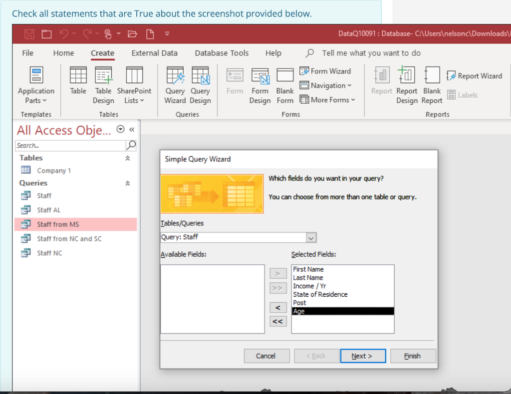 Solved Check all statements that are True about the | Chegg.com