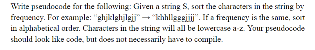 Solved Write Pseudocode For The Following Given A String S 4531