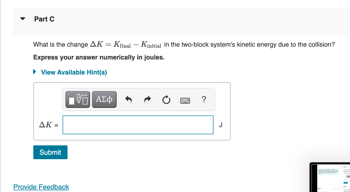 Solved Review | Constants Part A Block 1, of mass mi = 9.30 | Chegg.com