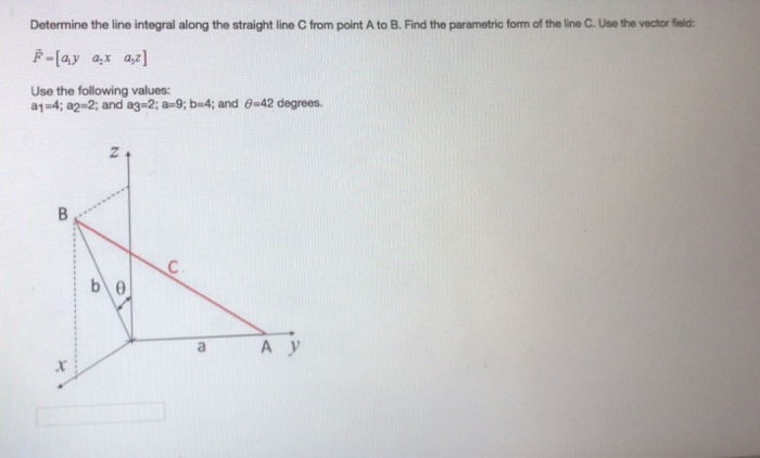 Solved Determine the line integral along the straight line C | Chegg.com