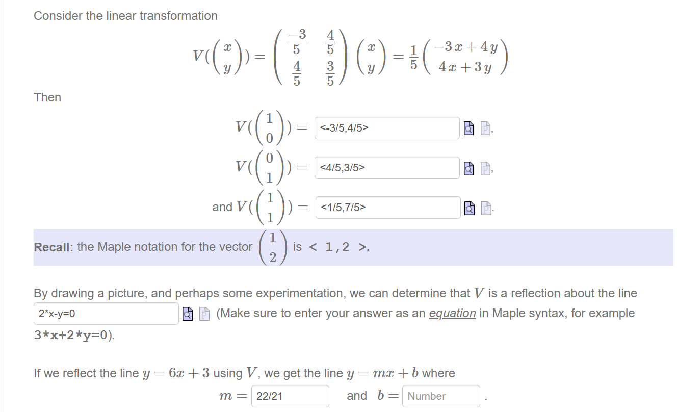 Solved Consider the linear transformation | Chegg.com