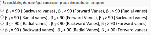 Solved By considering the centrifugal compressor, please | Chegg.com