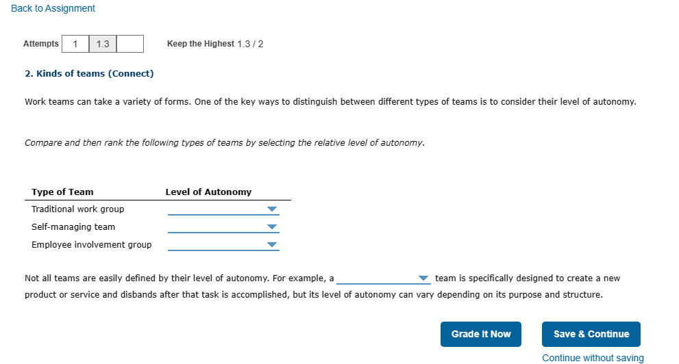 Solved Work teams can take a variety of forms. One of the | Chegg.com