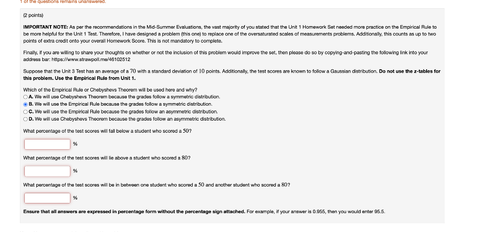 Solved points of extra credit onto your overall Homework | Chegg.com