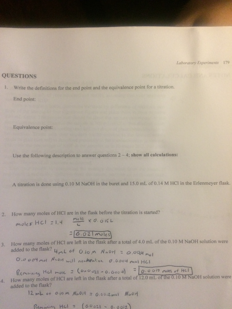 Solved Laboratory Experiments 179 QUESTIONS 1. Write the | Chegg.com