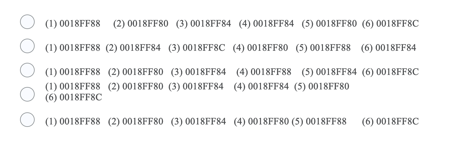 Solved Question 17 (10 points) Consider the program below | Chegg.com