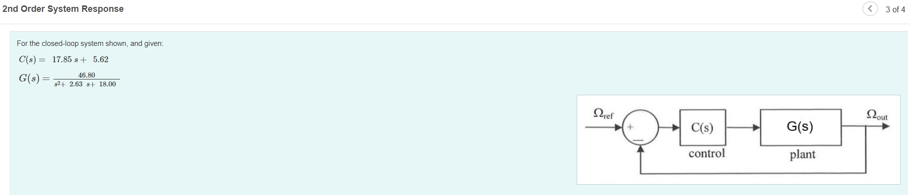 Solved 1)Part C - Closed-loop system: Rise Time Find the | Chegg.com
