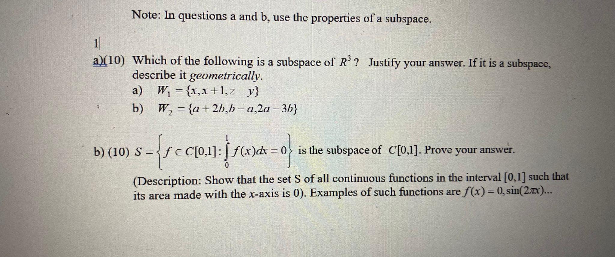 Solved Note: In questions a and b, use the properties of a | Chegg.com