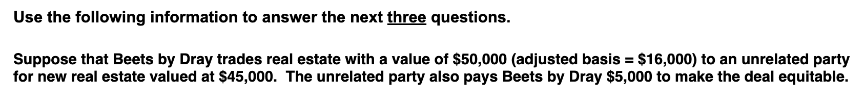 Use the following information to answer the next | Chegg.com