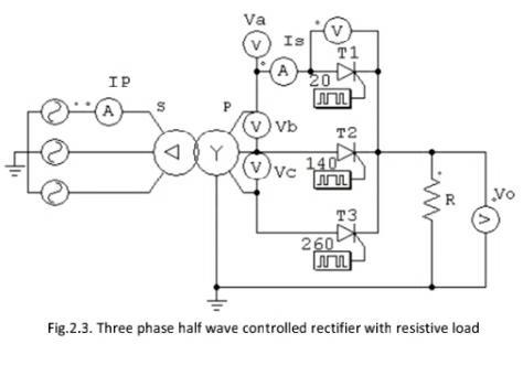 Solved Three-phase half-wave controlled rectifier is | Chegg.com