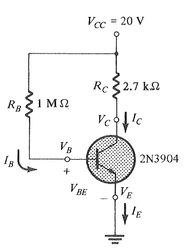 Solved Find Ic Ib B Vb Vc Ve Vce Vbe