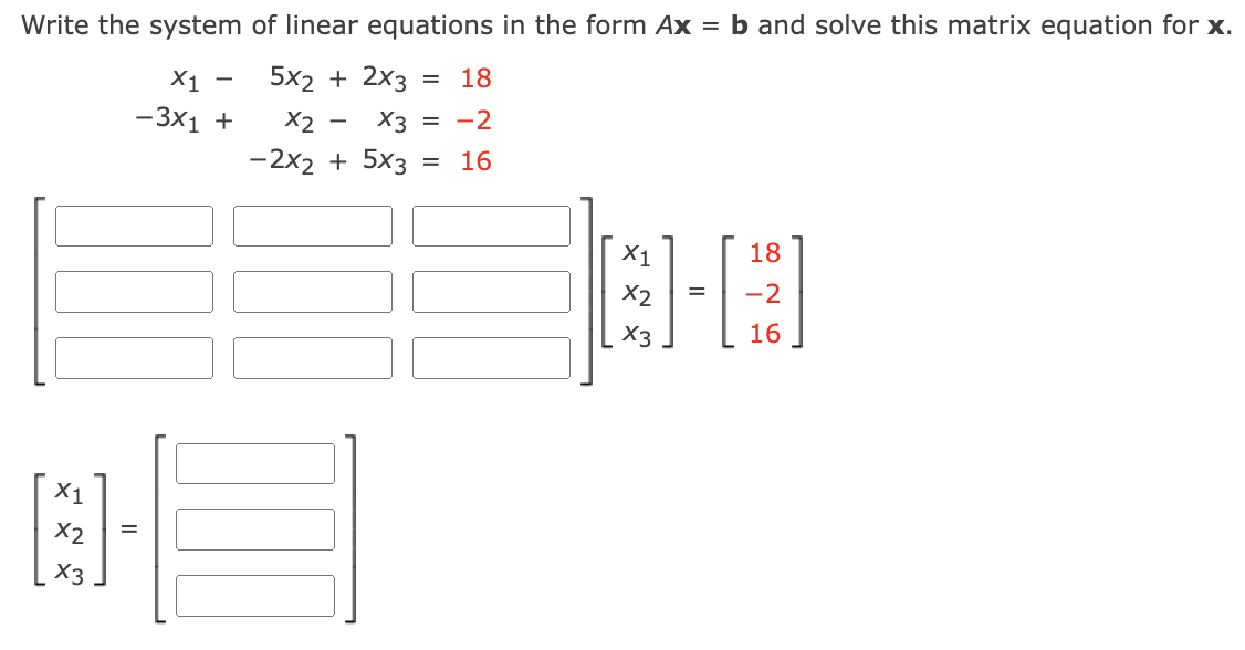 Solved Express the column matrix b as a linear combination | Chegg.com