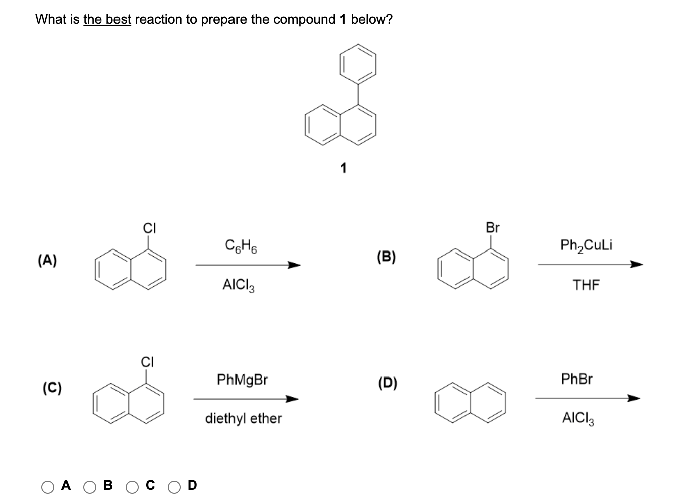 Solved What is the major organic product in the reaction of | Chegg.com