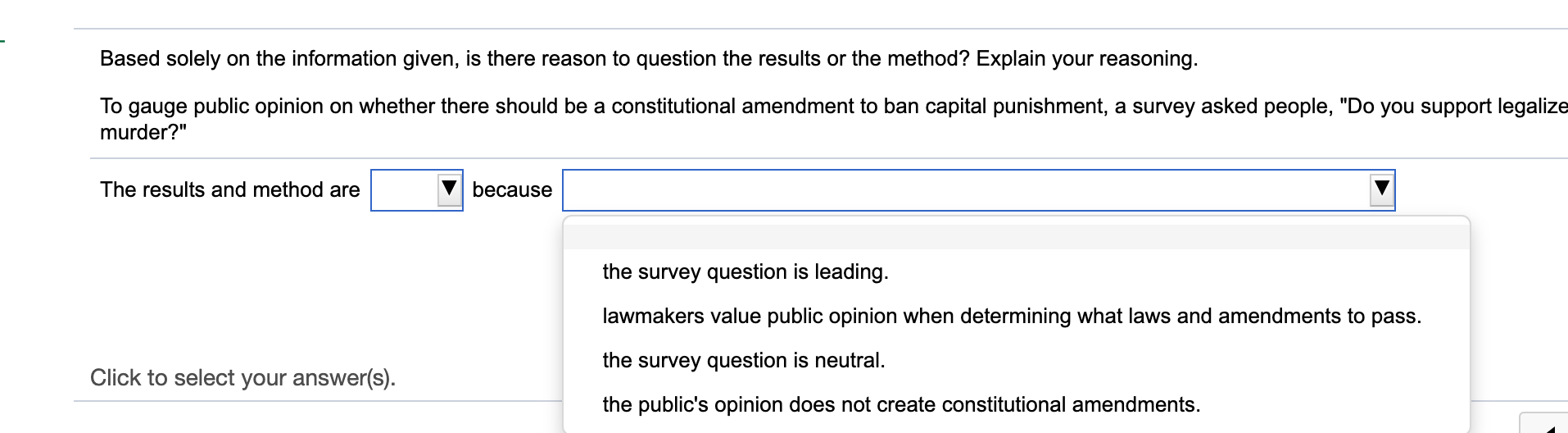 THE RESULT AND METHOD ARE A- VAILD OR B NOT VAILD | Chegg.com