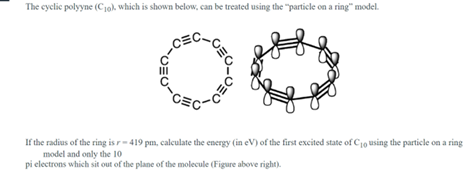 Solved The cyclic polyyne (C10) which is shown below, can be | Chegg.com
