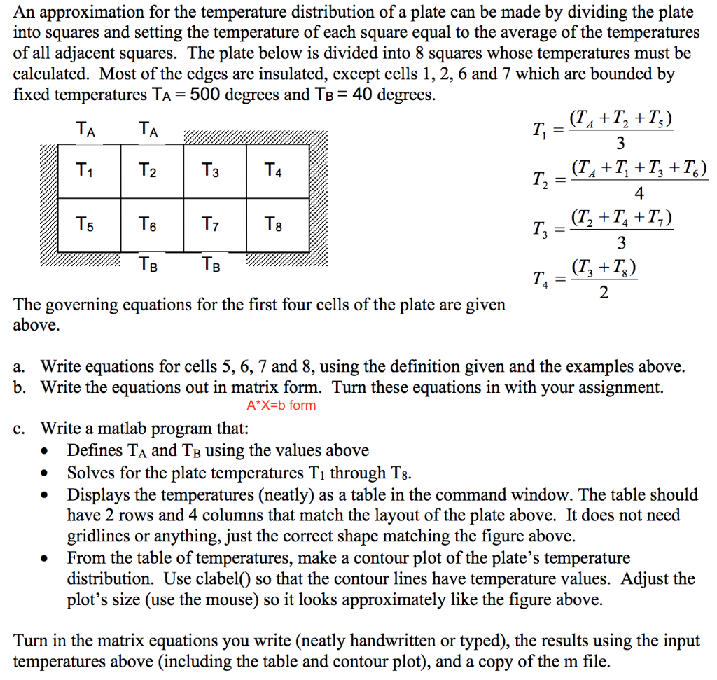 1, =(T.+? + TA An approximation for the temperature | Chegg.com