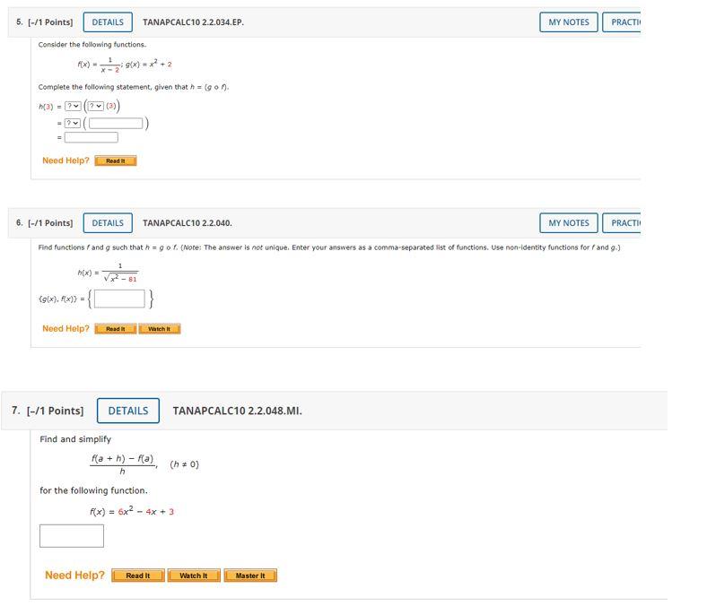 Solved Consider the following functions. f(x)=x−21;g(x)=x2+2 | Chegg.com