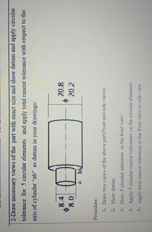 Upper Deviation Lower Deviation Rotate - Datum axis A | Chegg.com