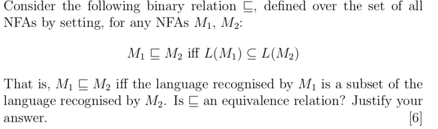 Solved Consider the following binary relation 5, defined | Chegg.com