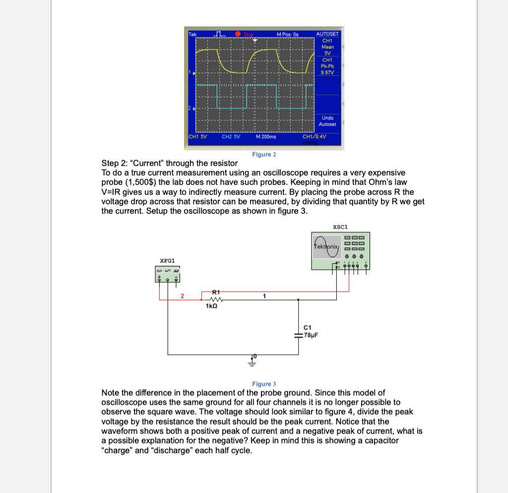 Solved Part A: Investigate a simple RC circuit Step 1: | Chegg.com