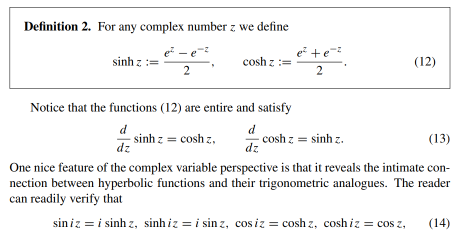 Solved 12. Establish the following hyperbolic identities by | Chegg.com