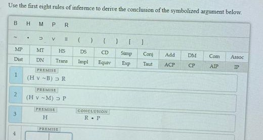 Solved Use the first eight rules of inference to derive the | Chegg.com