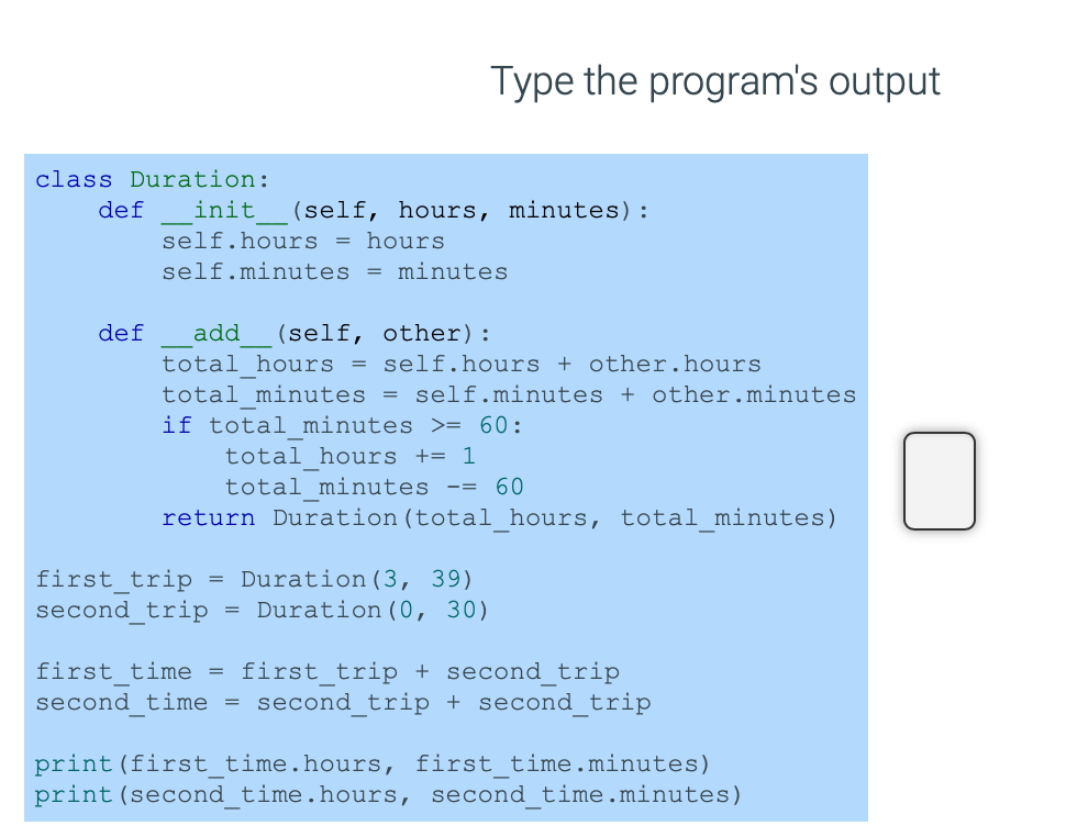 Solved Type the program's output | Chegg.com