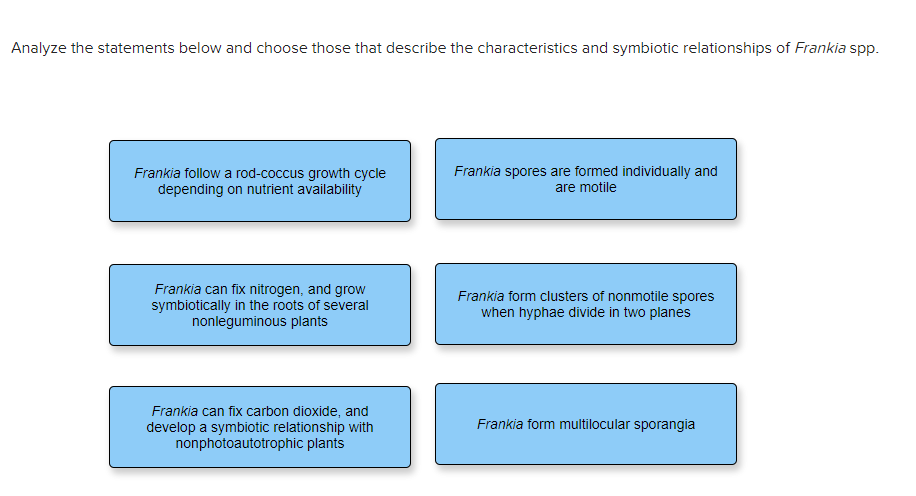 Solved Analyze the statements below and choose those that | Chegg.com