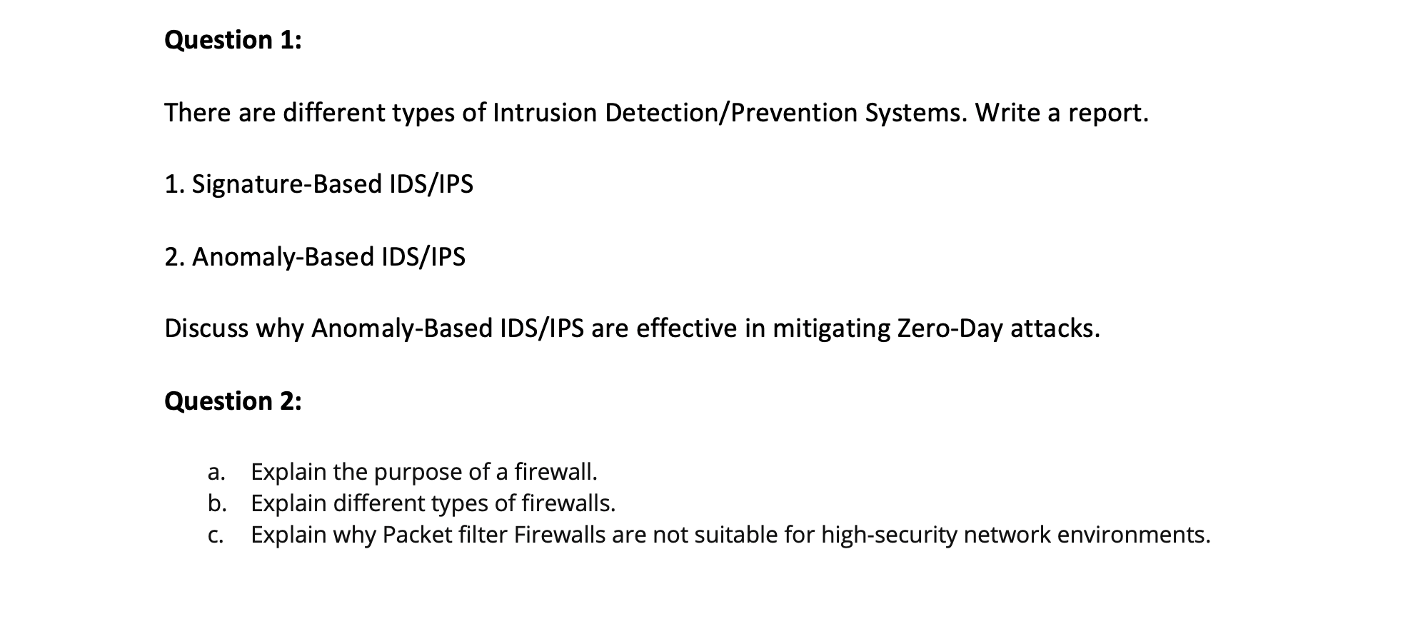 Solved There are different types of Intrusion | Chegg.com