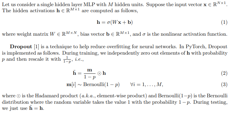 Solved Let Us Consider A Single Hidden Layer Mlp With M