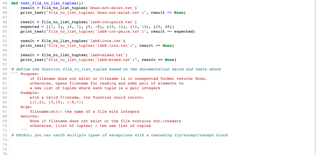 Solved 1. In your lab8.py file, complete the following | Chegg.com