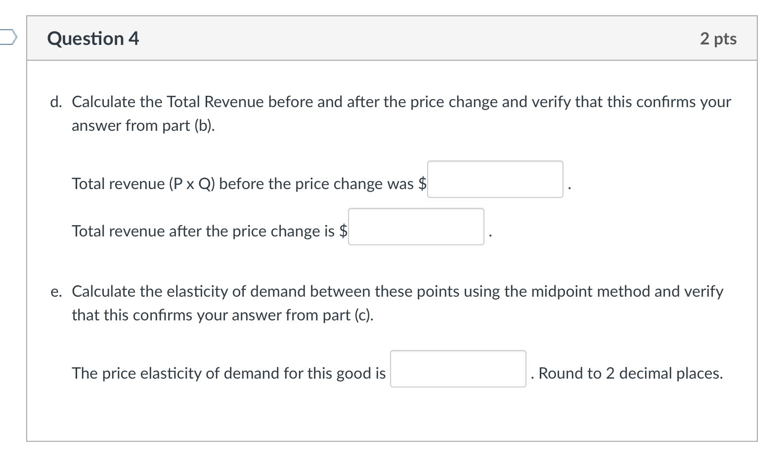 Solved Problem 2: PED and Total Revenue (10 points) We're | Chegg.com