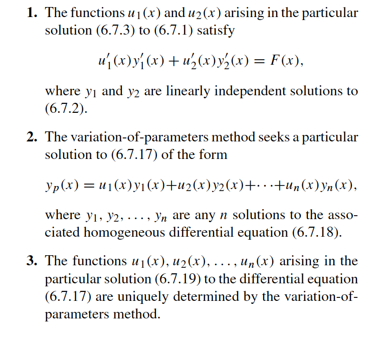 Solved (TRUE OR FALSE) ﻿The functions u1(x) ﻿and u2(x) | Chegg.com