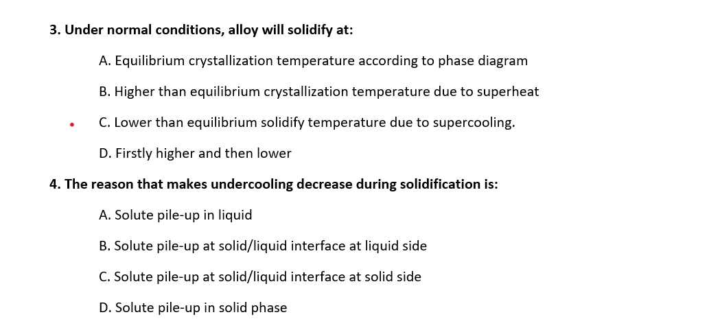 Solved 1. At slow cooling rate, nucleation phenomenon starts | Chegg.com