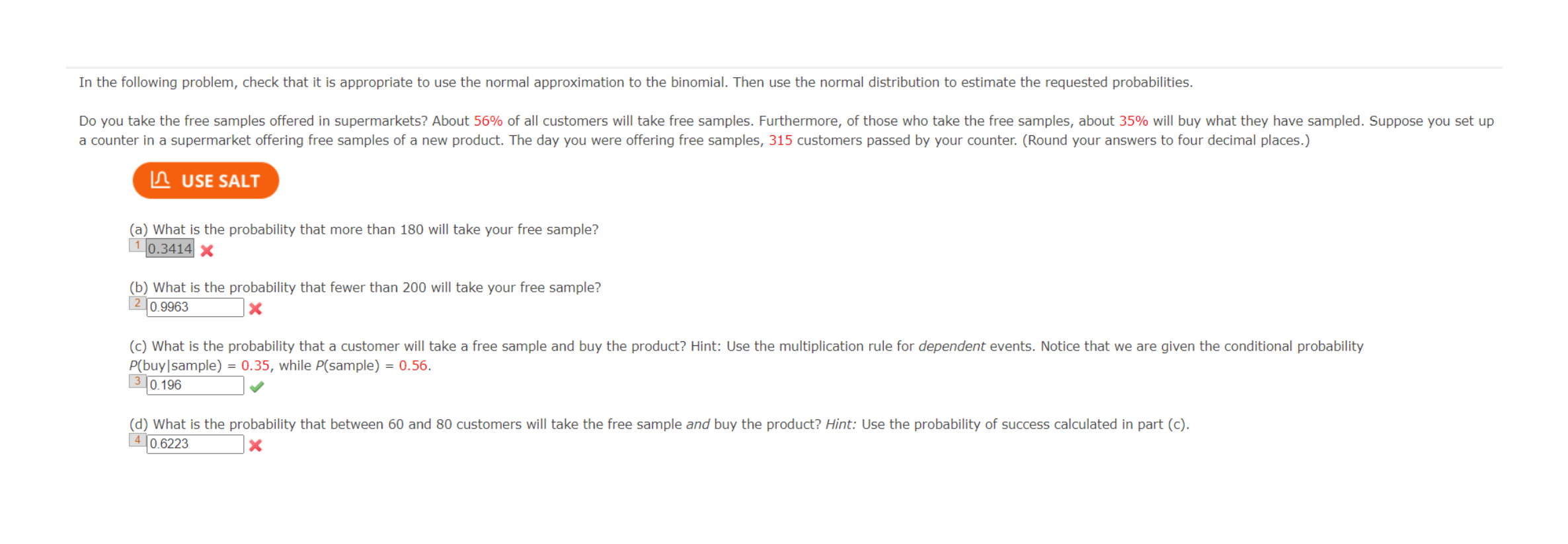 Solved n the following problem, check that it is appropriate | Chegg.com