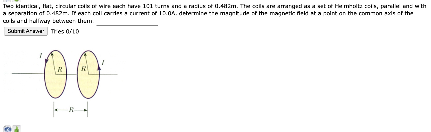 Solved Two identical, flat, circular coils of wire each have | Chegg.com