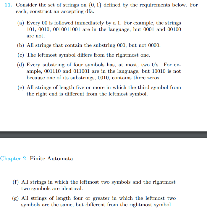 Solved 11. Consider the set of strings on {0, 1} defined by | Chegg.com