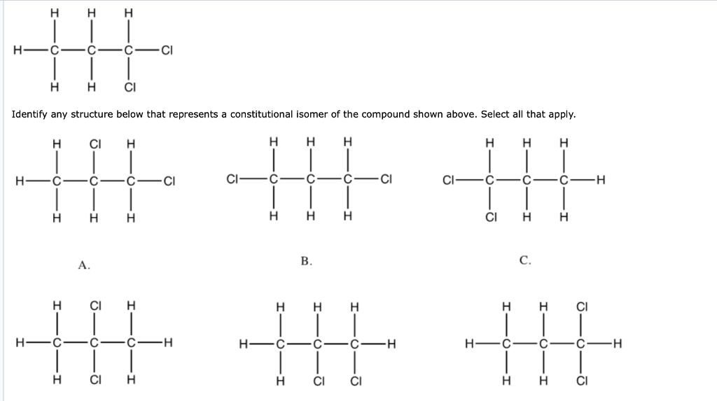 Solved HICICICICI HH CI Identify any structure below that | Chegg.com