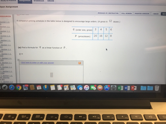Solved Study &Pracice Gradebook ORION Open Assignment | Chegg.com