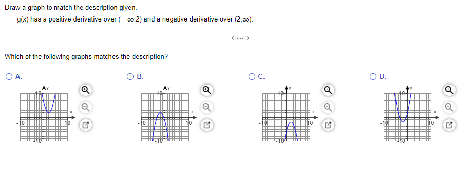 Solved Draw a graph to match the description given. g(x) has | Chegg.com