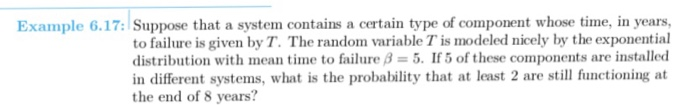 Solved Example 6 17 Suppose That A System Contains A