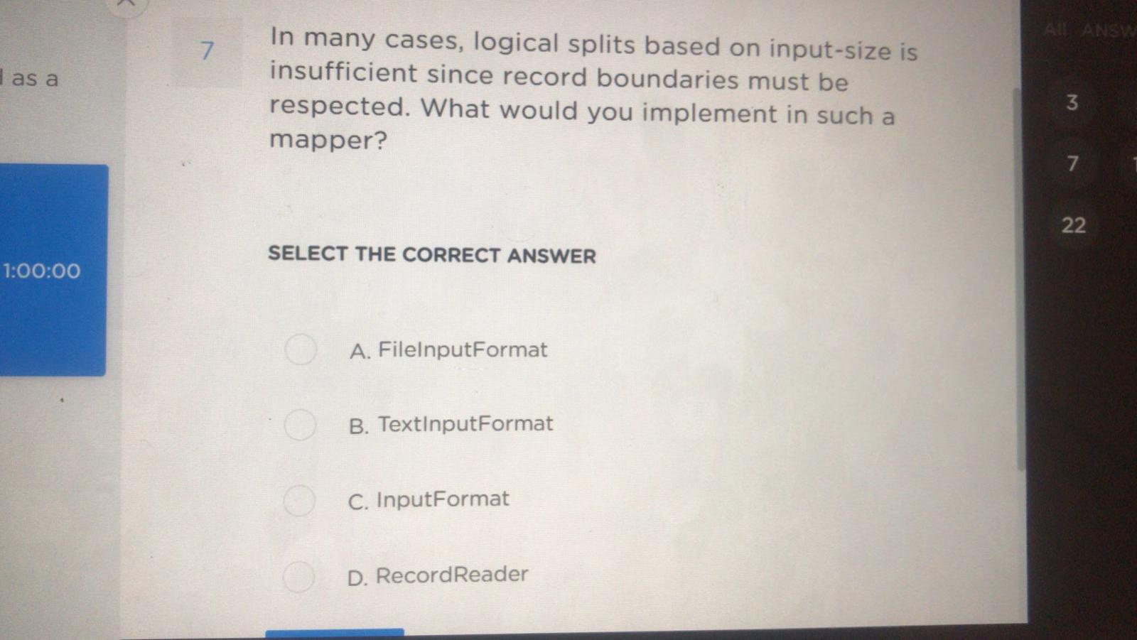 Solved In many cases, logical splits based on input-size is | Chegg.com