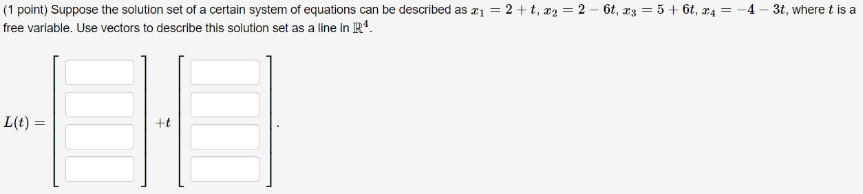 Solved (1 point) Suppose the solution set of a certain | Chegg.com