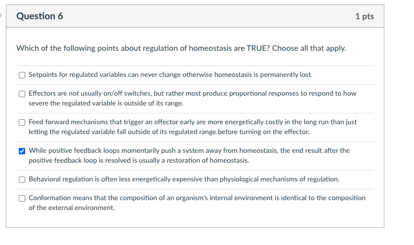 Solved Which of the following points about regulation of | Chegg.com